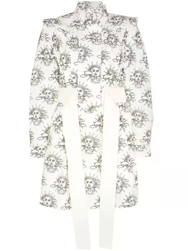 Stella McCartney Watw Sun-print Mini Dress - Black