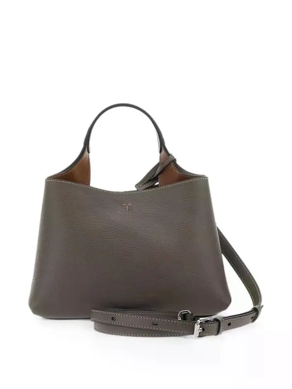 TOD'S T Timeless Pebbled Handbag