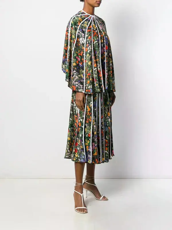 Stella McCartney Asymmetric Floral Print Blouse