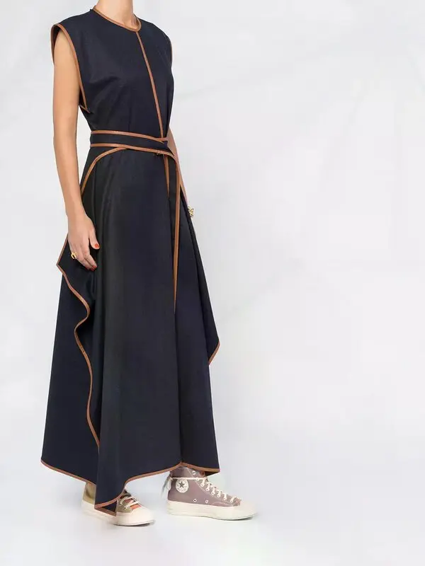 Stella McCartney Eloise Contrast-trim Maxi-dress