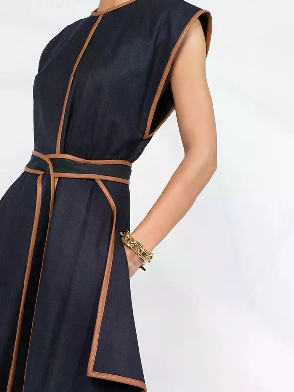 Stella McCartney Eloise Contrast-trim Maxi-dress