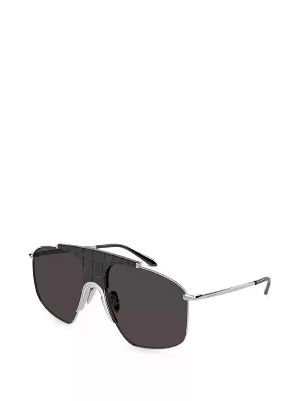 Alaïa Croc-effect Pilot-frame Sunglasses