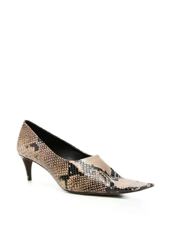 Khaite Marlene Snakeskin-effect Pumps