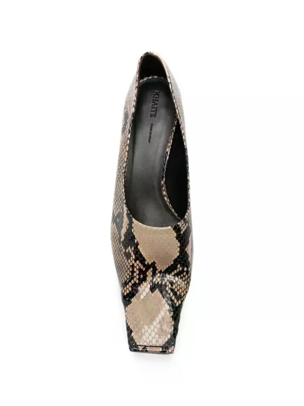 Khaite Marlene Snakeskin-effect Pumps