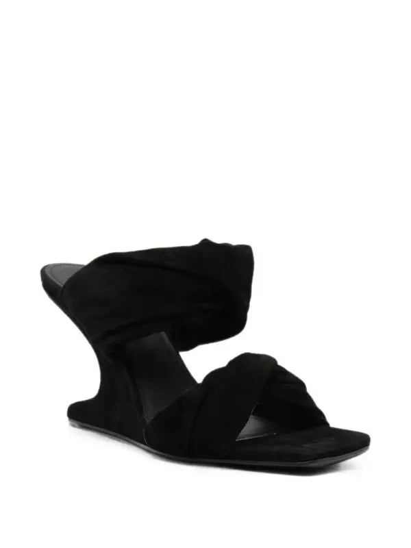 Rick Owens Cantilever Suede Sandals