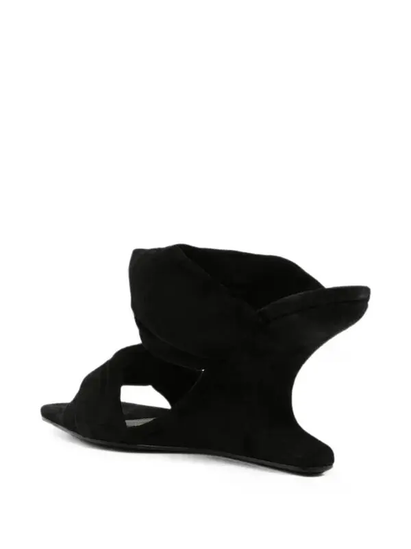 Rick Owens Cantilever Suede Sandals