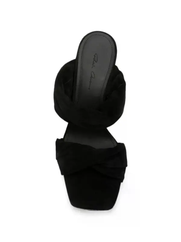 Rick Owens Cantilever Suede Sandals