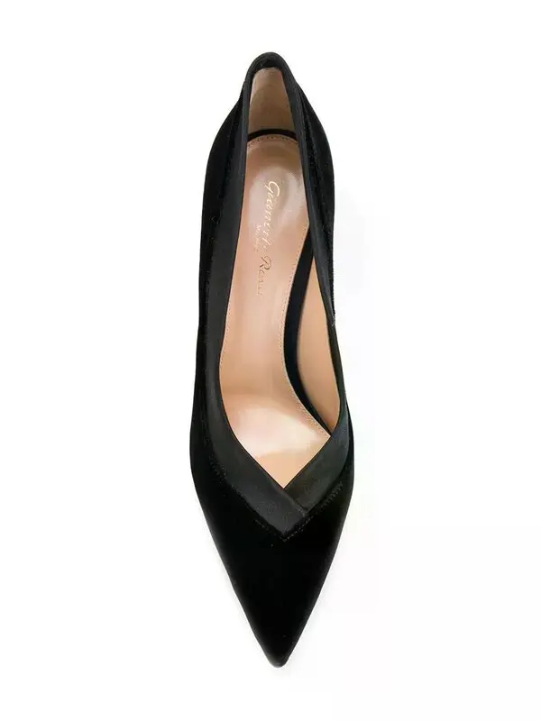 GIANVITO ROSSI Leather Trim Pumps