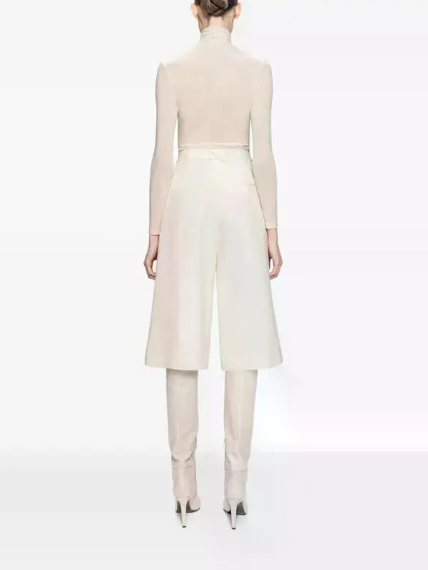 NISSA Lyocell Wool-blend Turtleneck Top