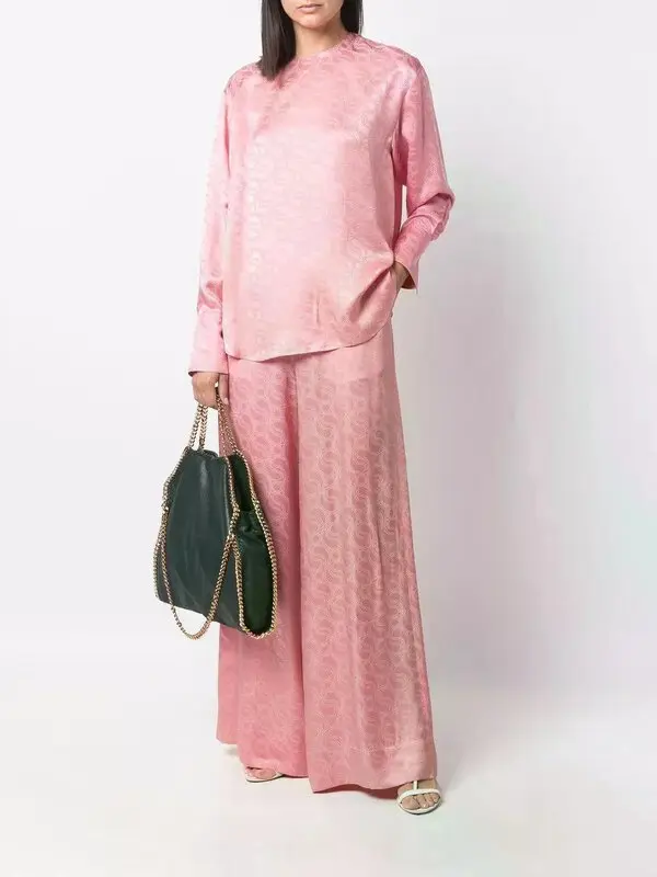 Stella McCartney Logo-print Palazzo Trousers
