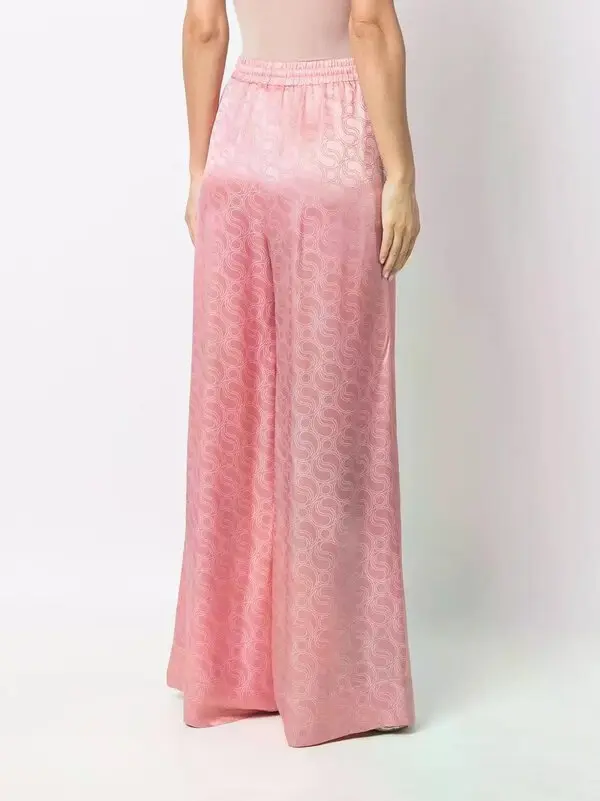 Stella McCartney Logo-print Palazzo Trousers