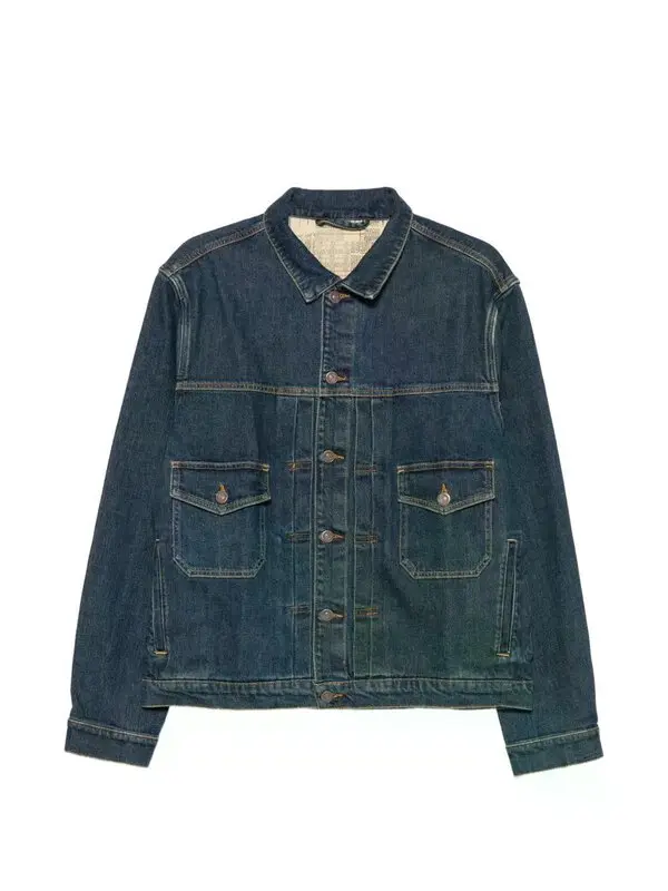Paul Smith Contrast-stitch Denim Jacket - Blue
