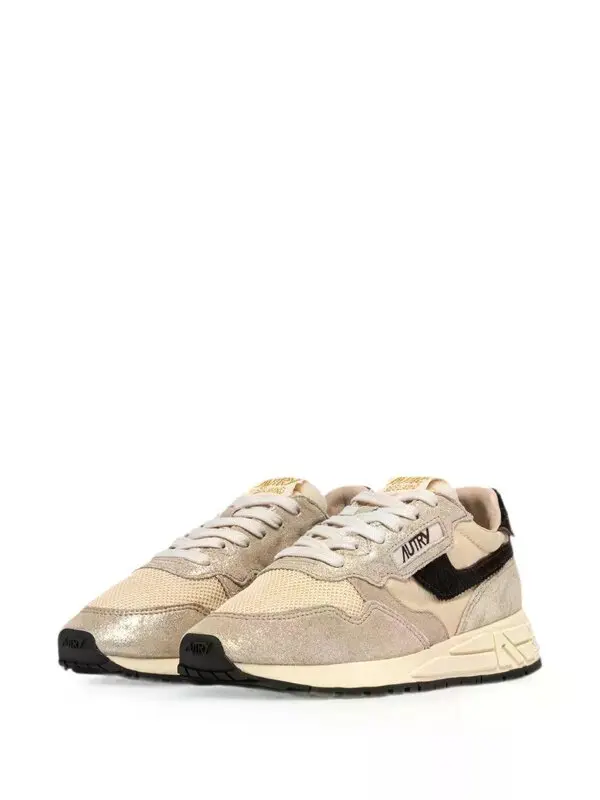 AUTRY Reelwind Pony-effect Suede-panelled Sneakers - Neutrals