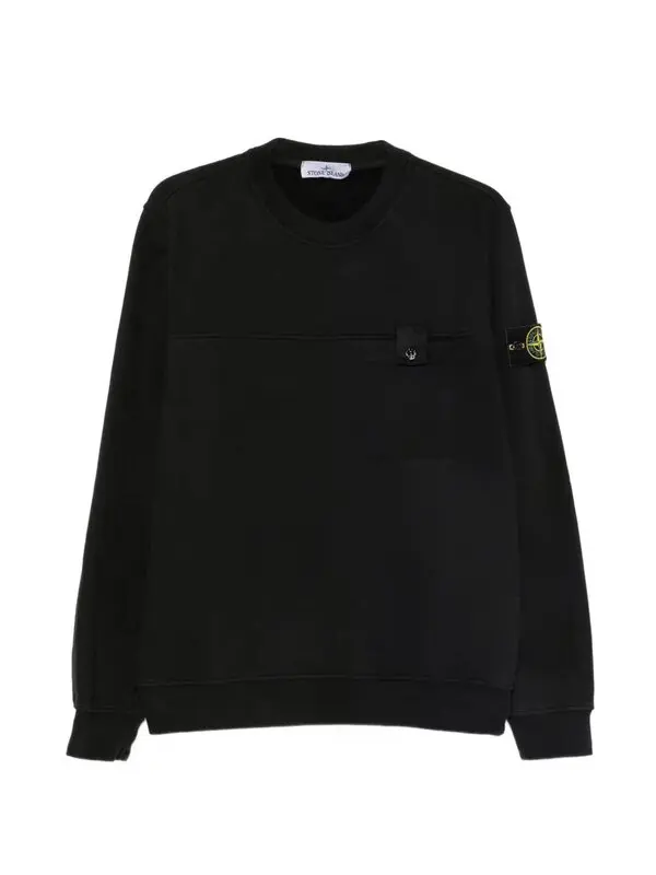 Stone Island Logo-patch Chest-pocket Sweatshirt