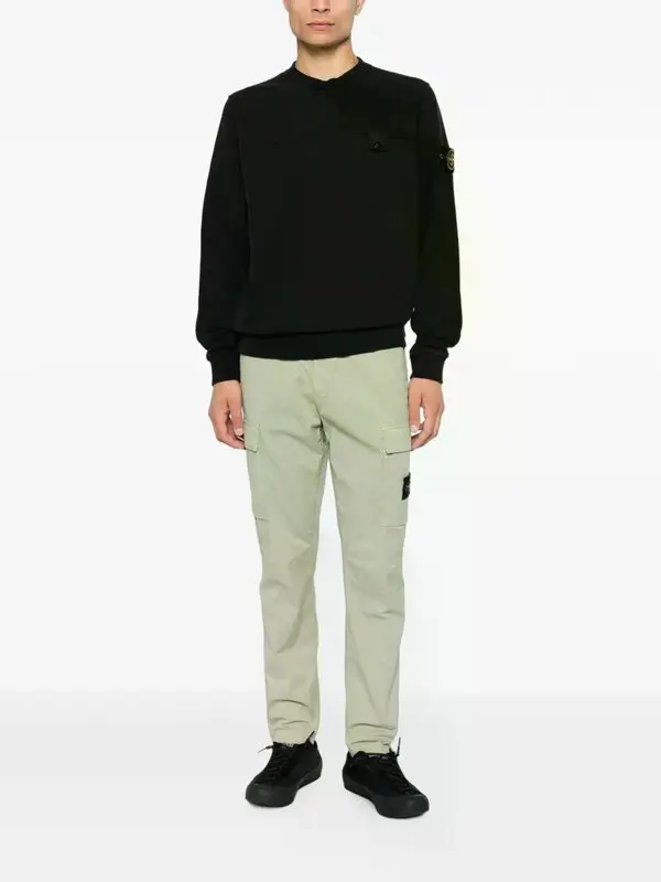 Stone Island Logo-patch Chest-pocket Sweatshirt