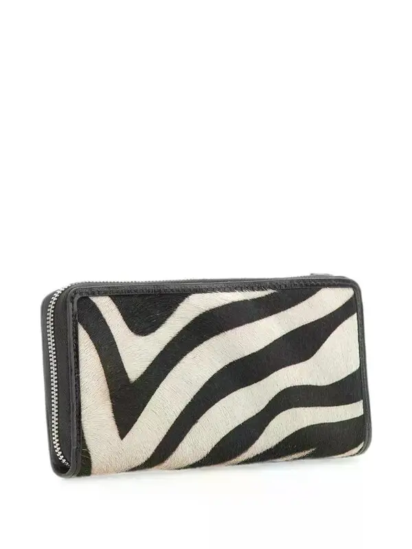GIANNI CHIARINI Horsy Zebra-print Wallet