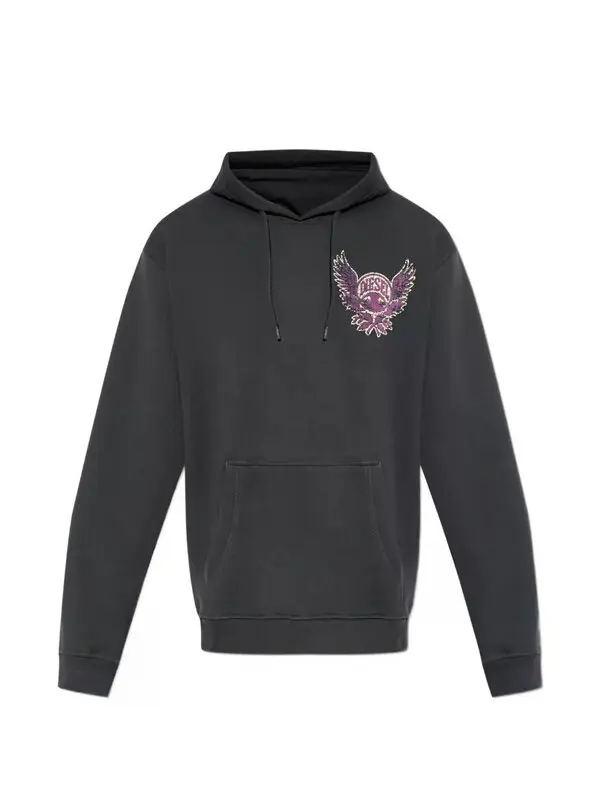 DIESEL® Logo-print Hoodie - Grey