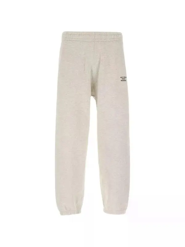 Drole De Monsieur Slogan-print Track Pants - Grey