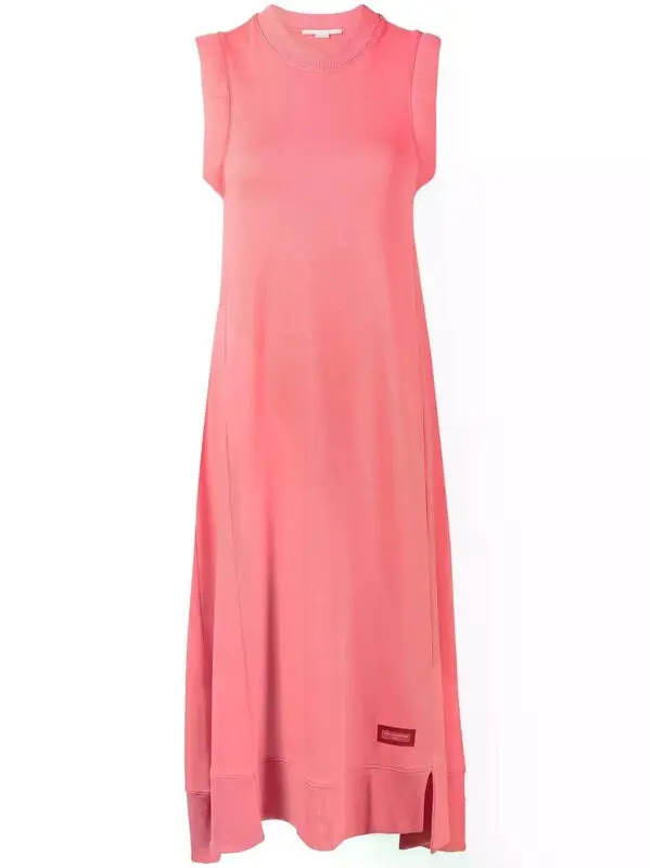 Stella McCartney Logo-patch Detail Tank Dress - Pink