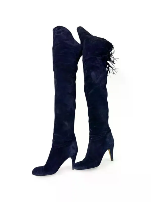 Chloé Hannah Tasselled Over-the-knee Boots - Blue