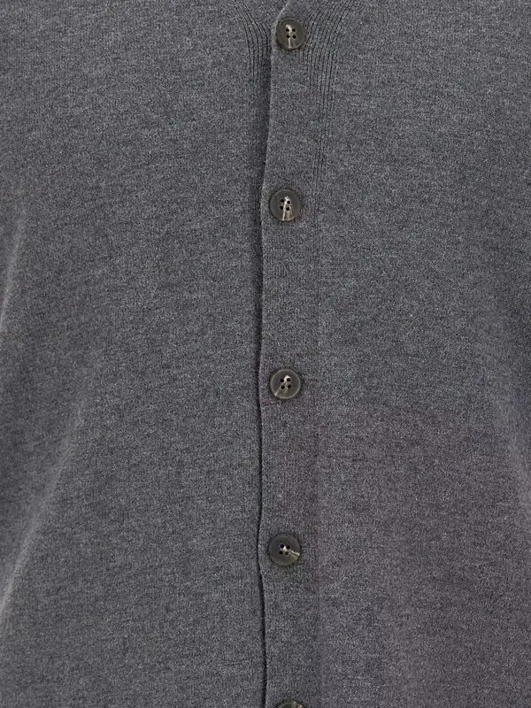 KANGRA Button-fastening Ribbed-trim Vest