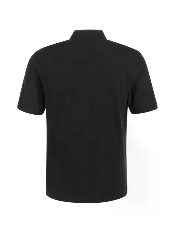 GRAN SASSO Open-collar Short-sleeve T-shirt