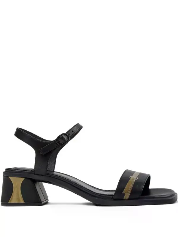 Camper Kora Block-heel Strap Sandals - Black