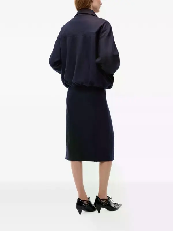 Pinko Zip-up Funnel Neck Coat