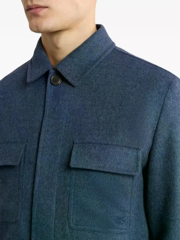 Etro Cashmere And Wool Cloth Overshirt