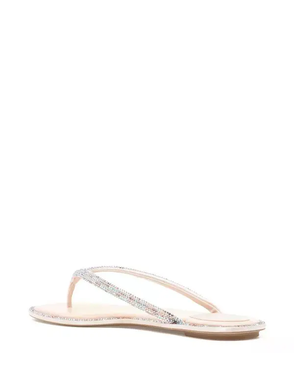 Rene Caovilla Diana Crystal Embellished Sandals - Pink