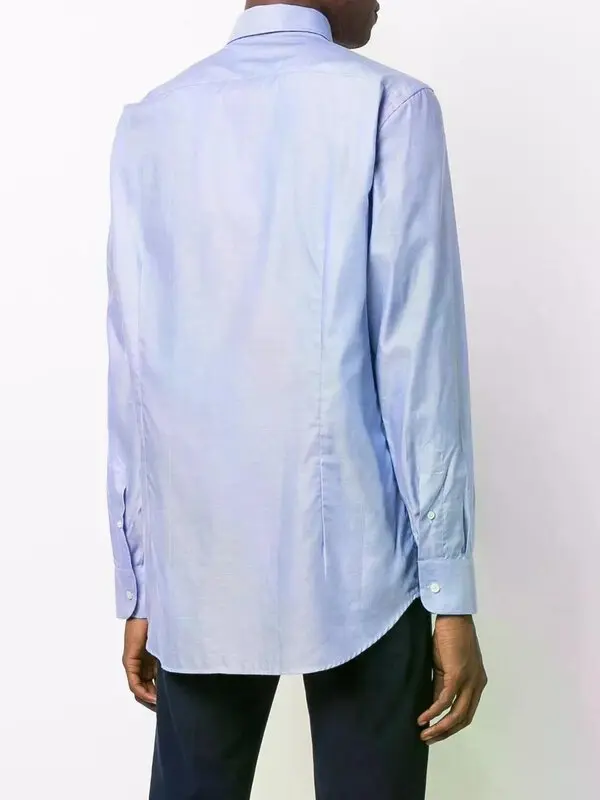 Etro Long-sleeved Embroidered Logo Shirt