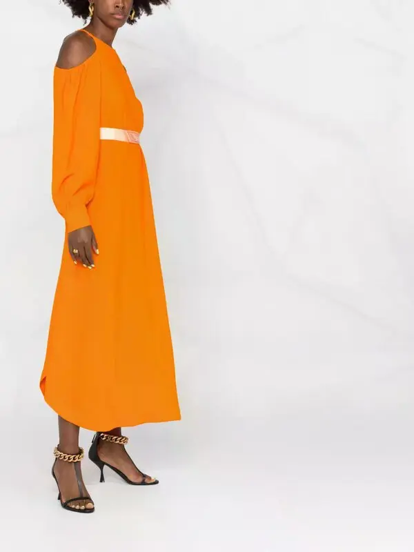 Stella McCartney Cold-shoulder Belted Dress