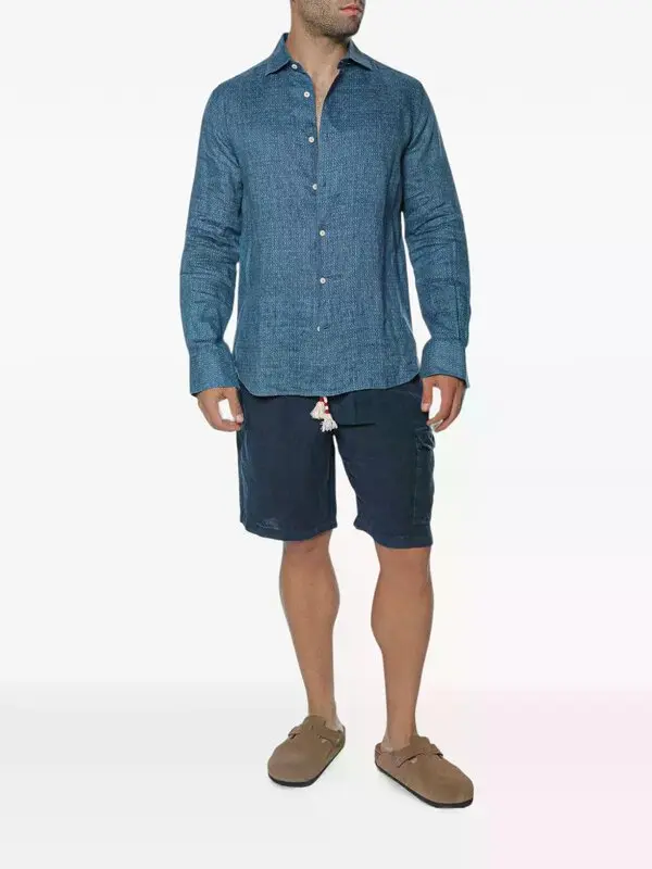 MC2 SAINT BARTH Pamplona Flower-print Linen Shirt