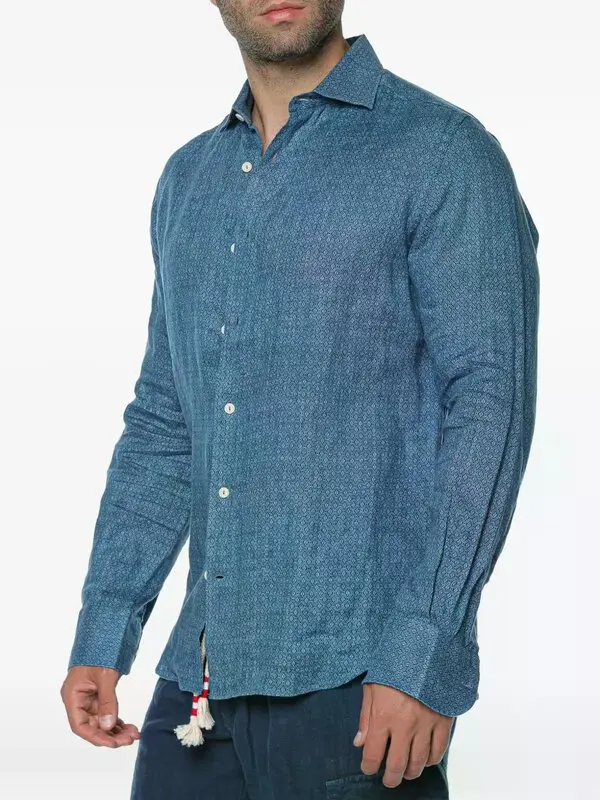 MC2 SAINT BARTH Pamplona Flower-print Linen Shirt