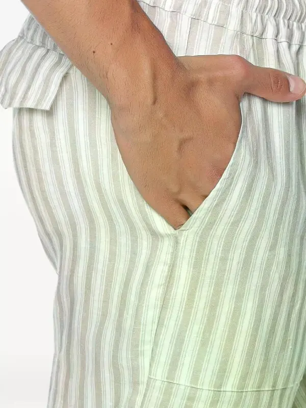 MC2 SAINT BARTH Calais Striped Linen Trousers