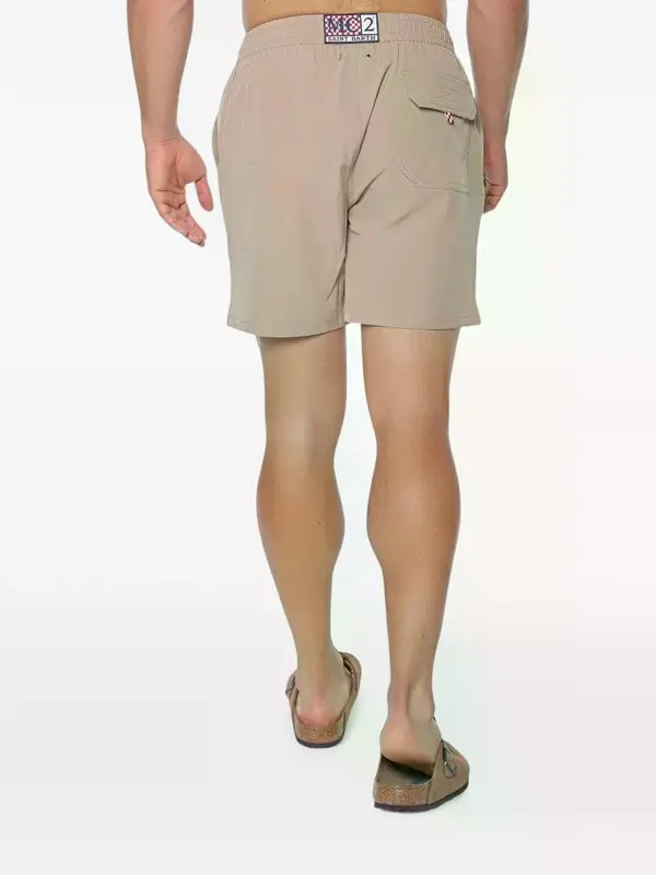 MC2 SAINT BARTH Comfort Logo-embroidered Drawstring Swim Shorts