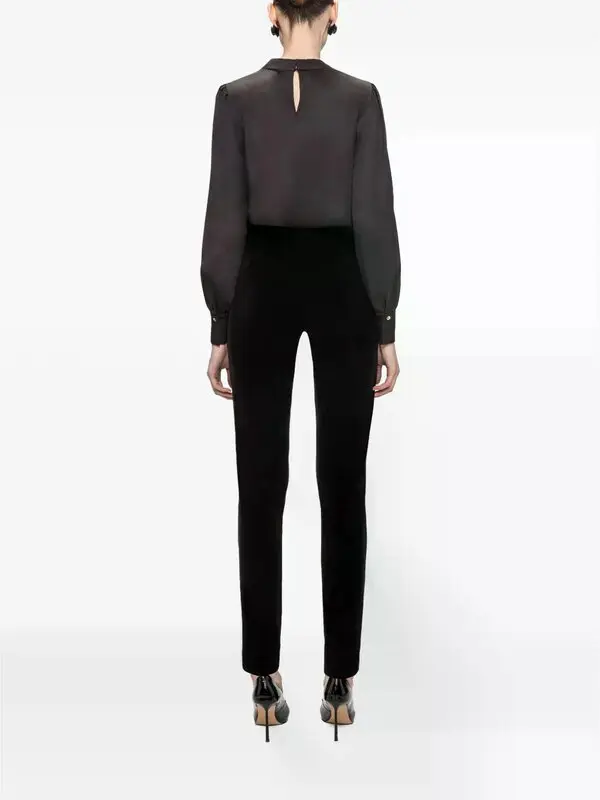 NISSA Satin Viscose V-neck Top