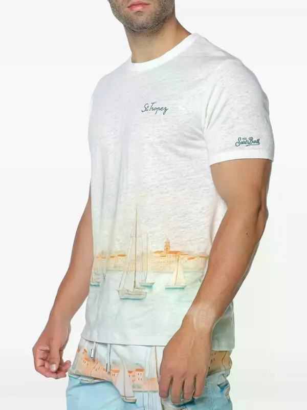 MC2 SAINT BARTH Ecstasea N St Tropez Embroidered T-shirt