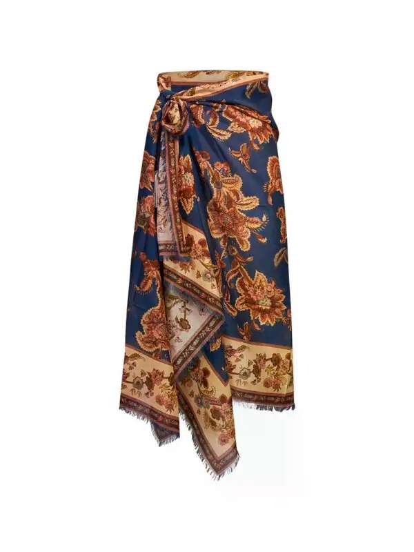 Zimmermann Floral-print Pareo - Blue
