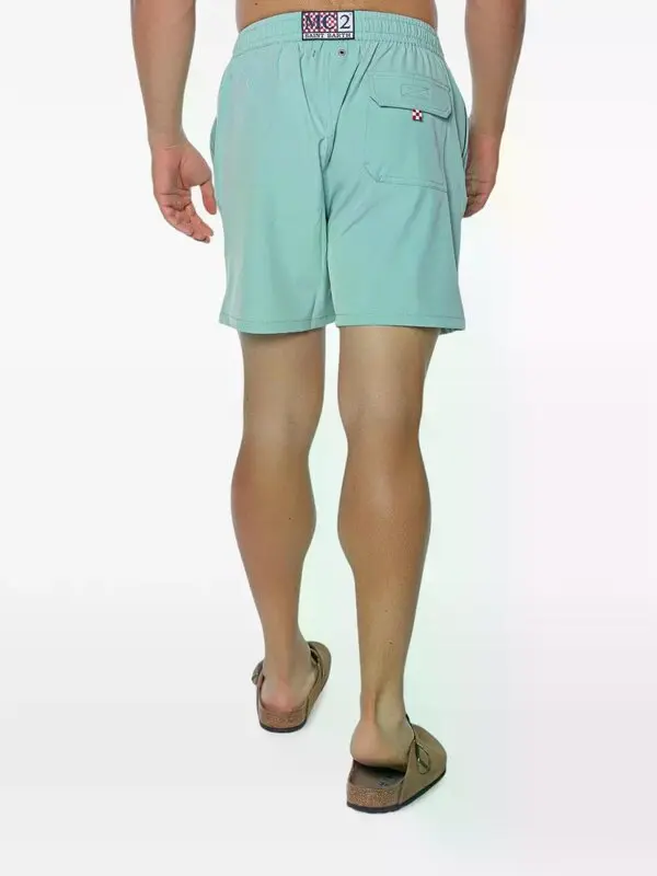 MC2 SAINT BARTH Comfort Logo-embroidered Drawstring Swim Shorts