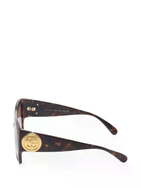 Gucci Tortoiseshell-effect Interlocking G Sunglasses