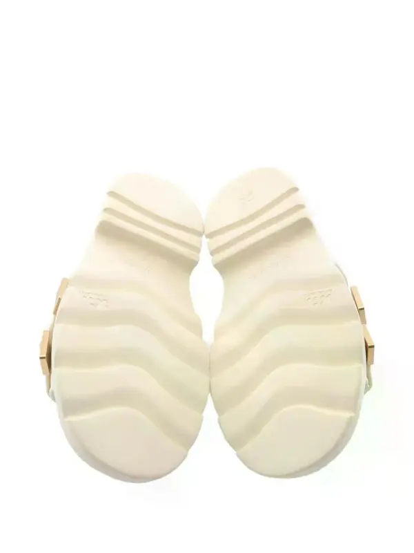 Bottega Veneta Off White Flash Buckle Sandals