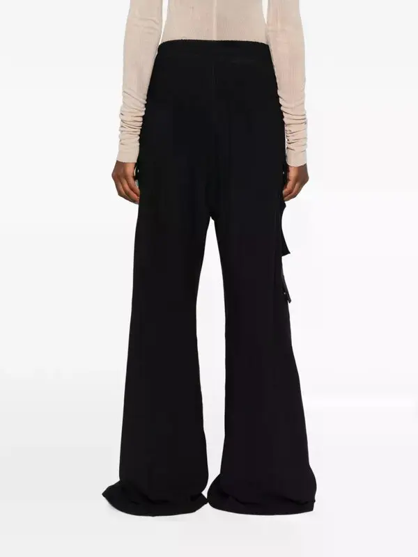Rick Owens Cargobelas Cargo-pocket Palazzo Pants - Black