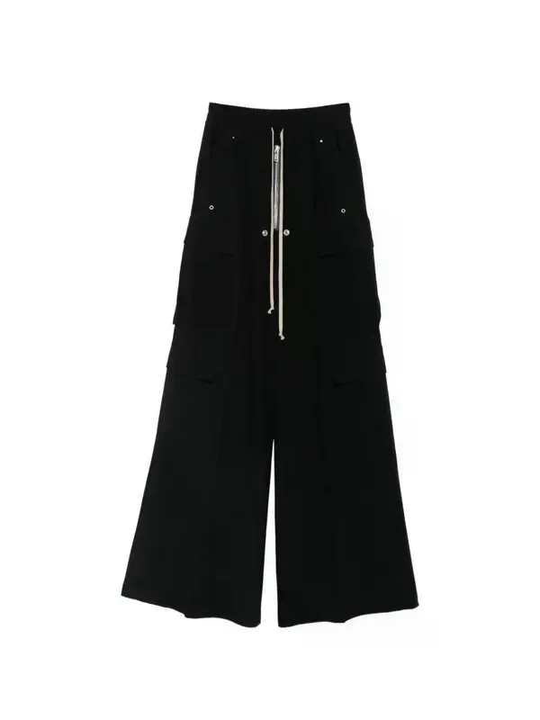 Rick Owens Cargobelas Cargo-pocket Palazzo Pants - Black