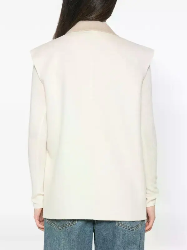 ALICIA AUDREY Julie Two-tone Sleeveless Reversible Gilet
