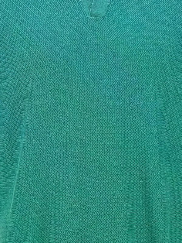 GRAN SASSO Skipper Textured-knit Polo Shirt