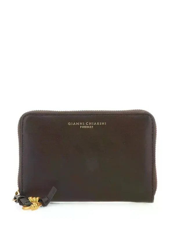 GIANNI CHIARINI Logo-print Leather Wallet - Brown