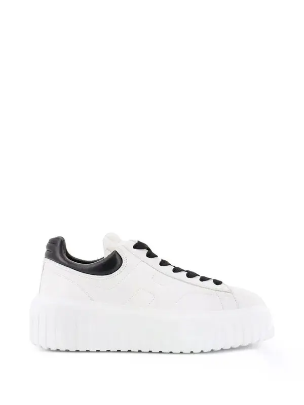 Hogan Platform Leather Sneakers - White