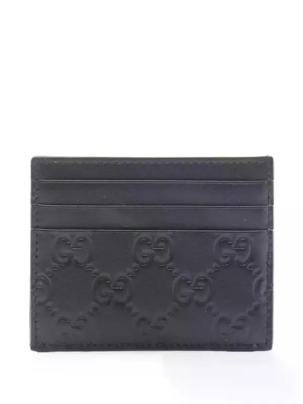 Gucci 2020s Gg Emblem Card Case - Black