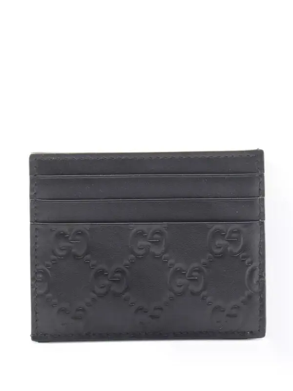 Gucci 2020s Gg Emblem Card Case - Black